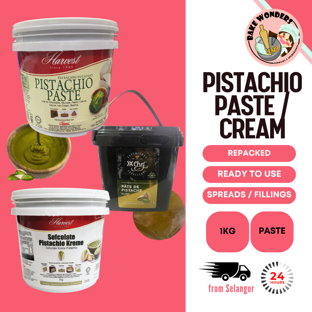 Harvest Pistachio Paste/ Sofcolate Pistachio Kreme/ Pes kacang pistacio ...