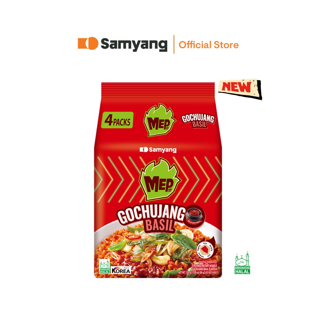 Samyang MEP Ramen Gochujang Basil (4's x 80g/Pack) | Shopee Malaysia