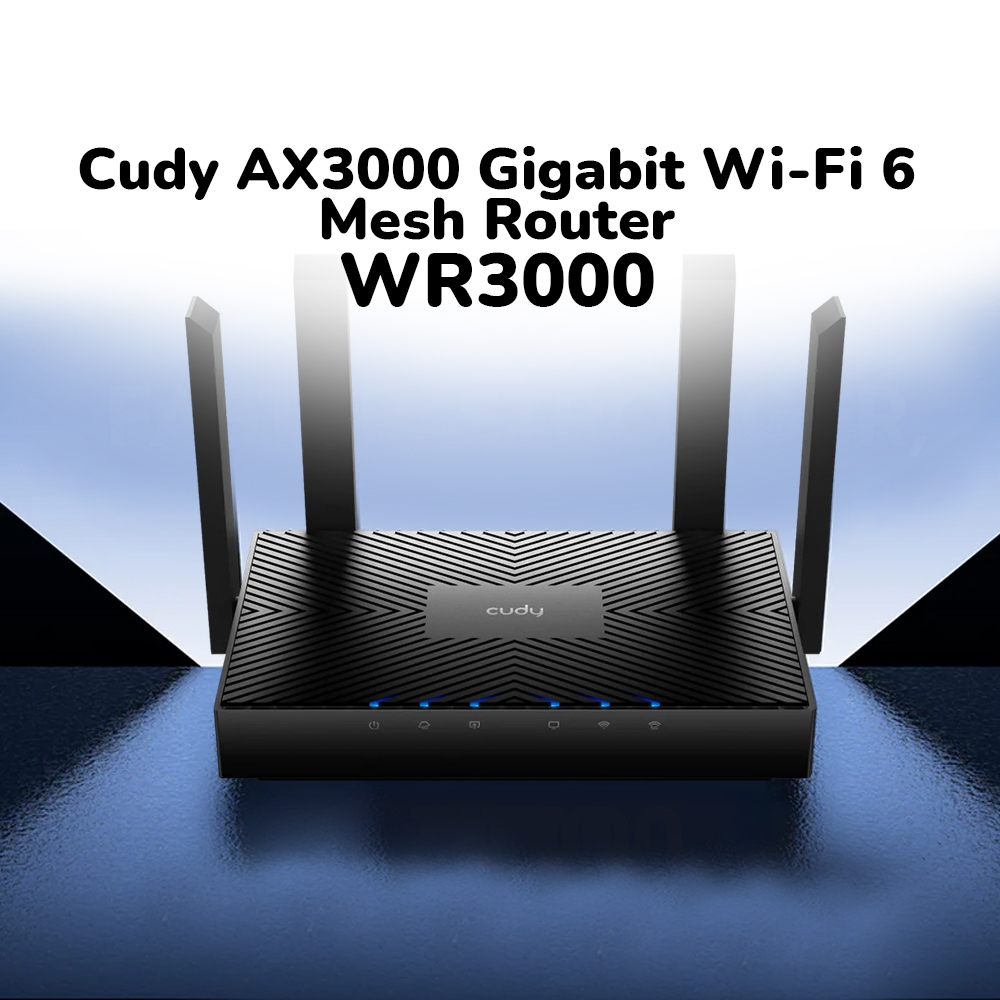 Cudy AX3000 Gigabit Wi-Fi 6 Mesh Router (WR3000) | Shopee Malaysia