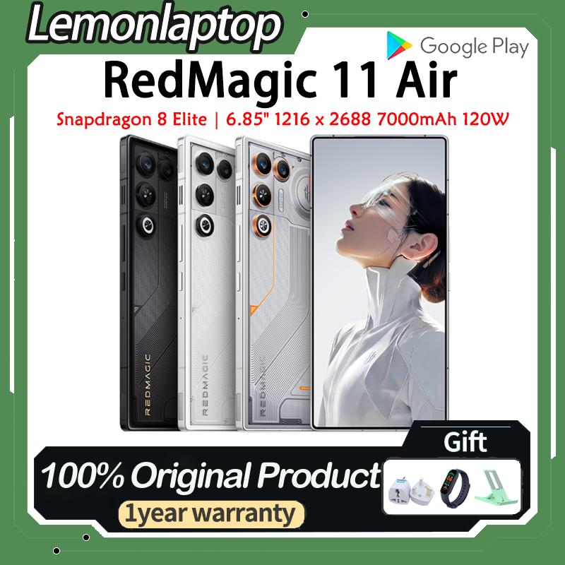 Nubia RedMagic 11 Air Snapdragon 8 Elite 6.85 inch Active cooling fan ...