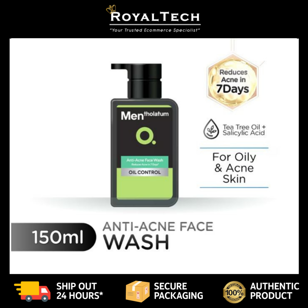 MENTHOLATUM MEN Anti-Acne Face Wash 150ml | Reduce Ance | Oil Control ...