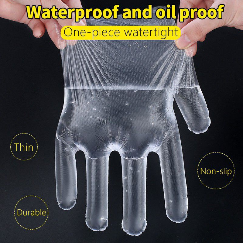 C&C Disposable Plastic Hand Gloves Individual Pack Free Size Glove ...