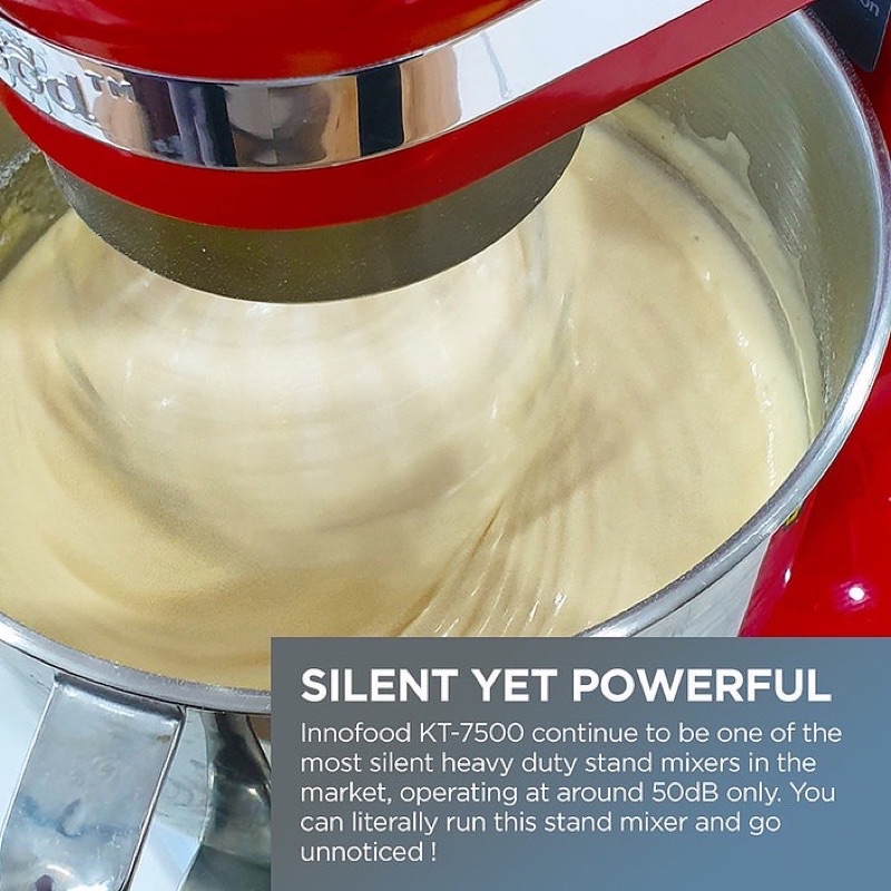 INNOFOOD Professional Series Stand Mixer KT-7500 (7L/500w) Metal Body ...
