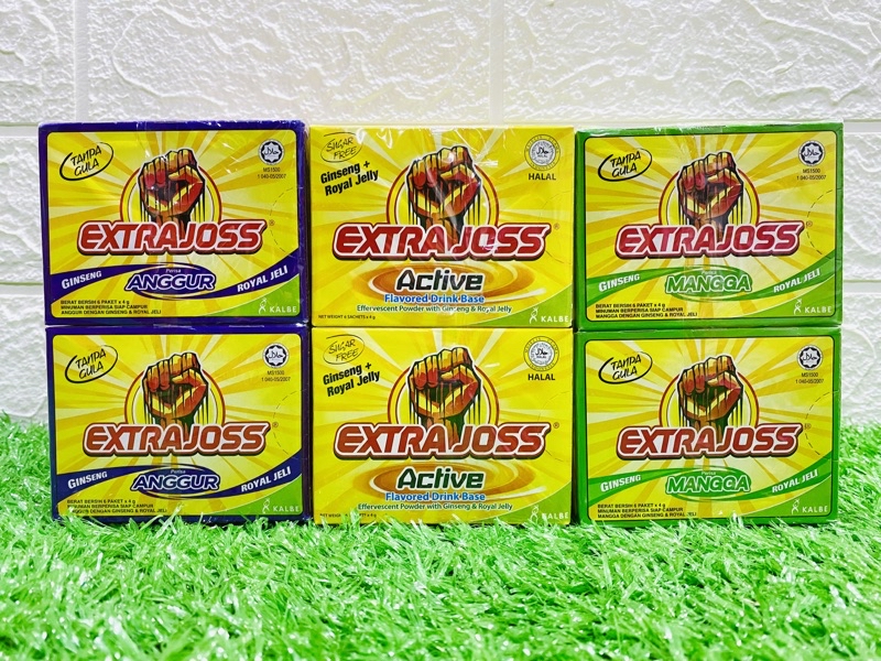 EXTRA JOSS [ANGGUR, ACTIVE, MANGGA] [6SACHETS X4G] [HALAL] [GINSENG ...