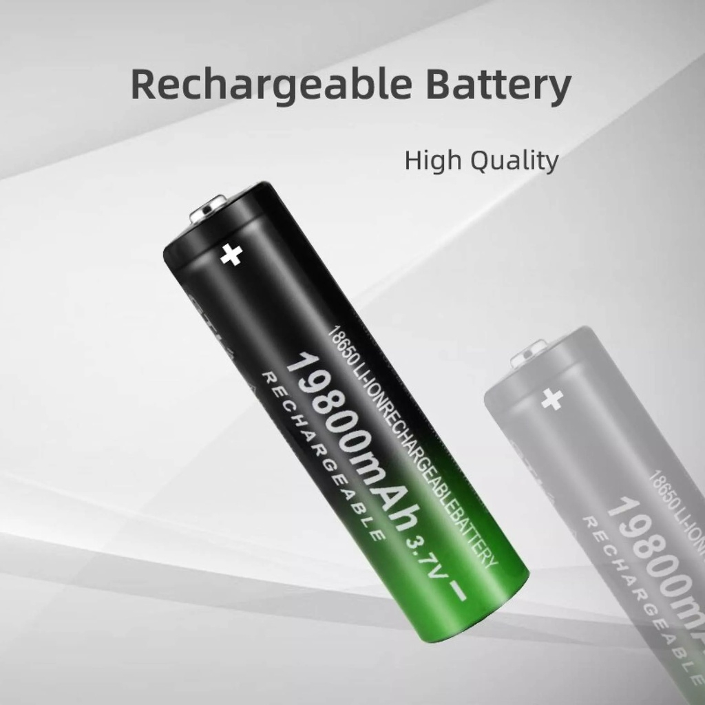 GTF 18650 Li-Ion battery 19800mah rechargeable battery 3.7V for LED ...