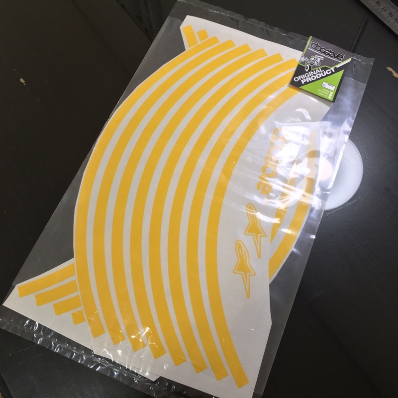 RIM STICKER SIDE LINING STRIPE / rim sticker hitam | Shopee Malaysia