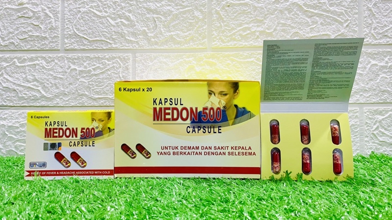 MEDON 500 CAPSULE WINWA FLUCOLD MEDICINE [6CAPSULE/STRIP] | Shopee Malaysia