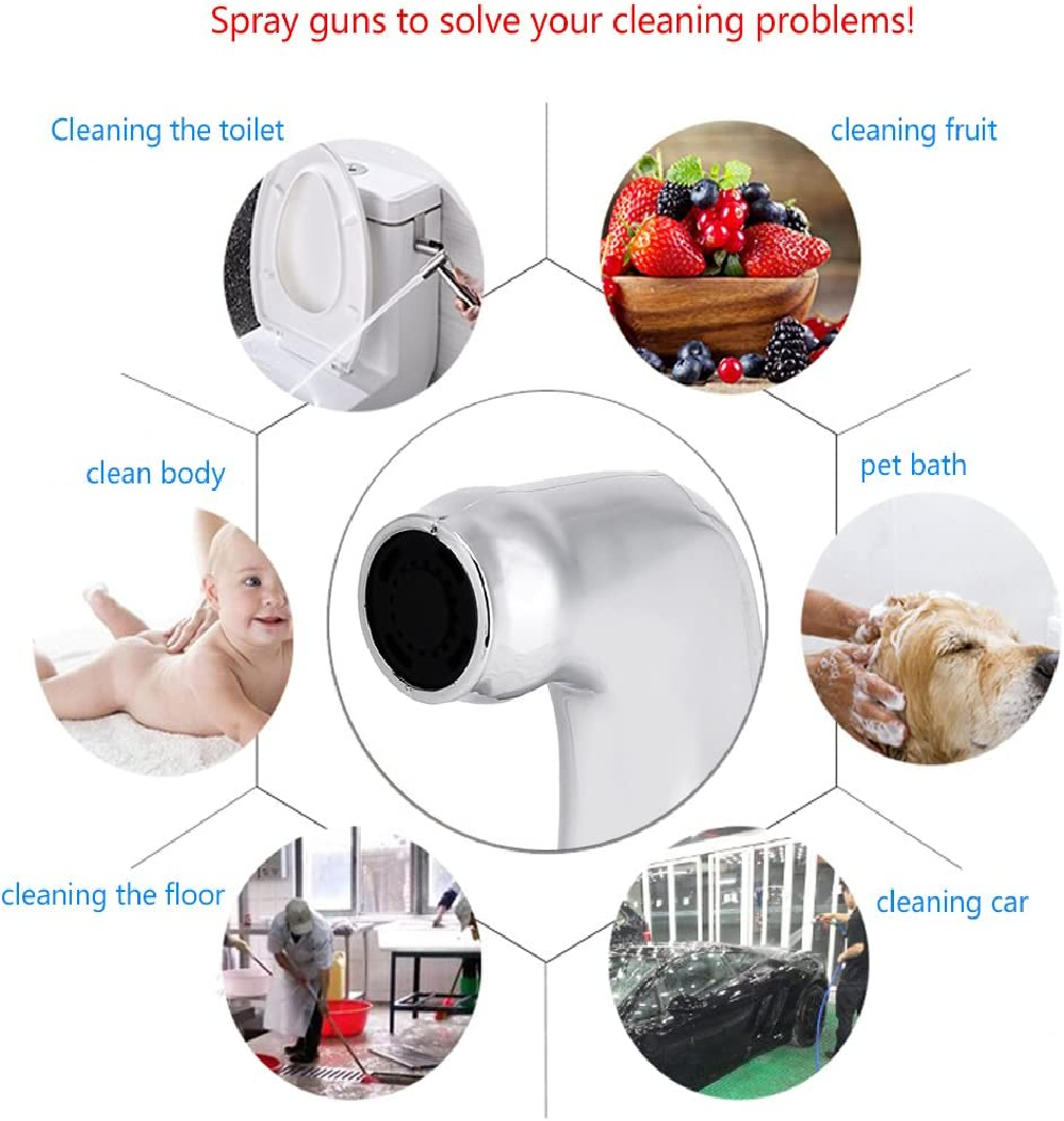 Bidet Toilet Sprayer ABS Plastic Sprinkler Head with Push Button Switch ...