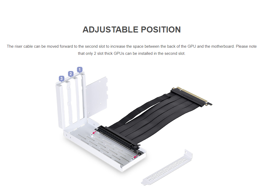 LIAN LI O11 Dynamic EVO Vertical GPU Kit / Upright GPU KIT White ...