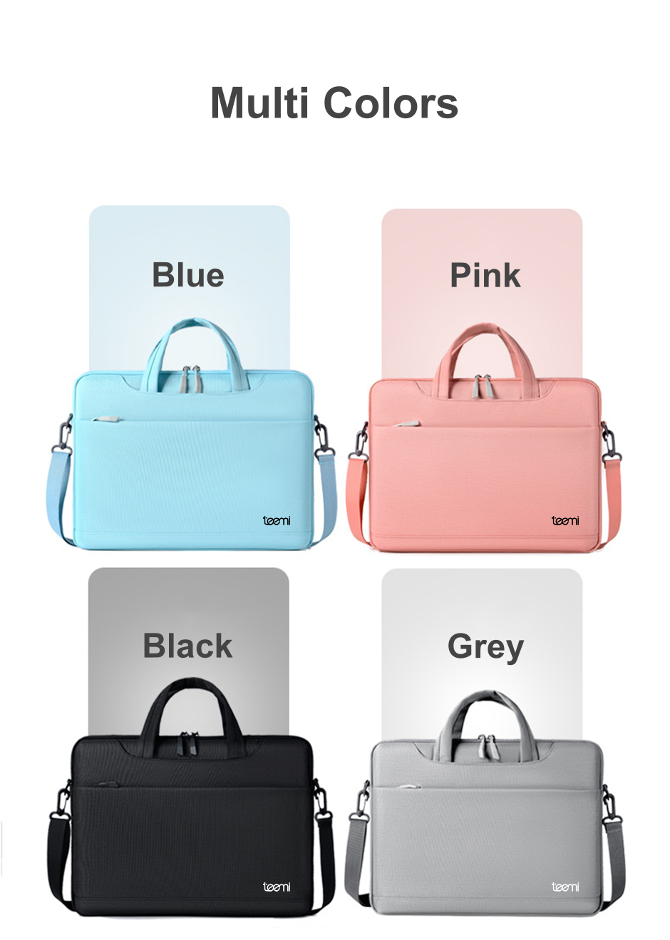 TEEMI 15.6 Inch Slim Laptop Bag Sling Suitcase Padded Thick Protective ...