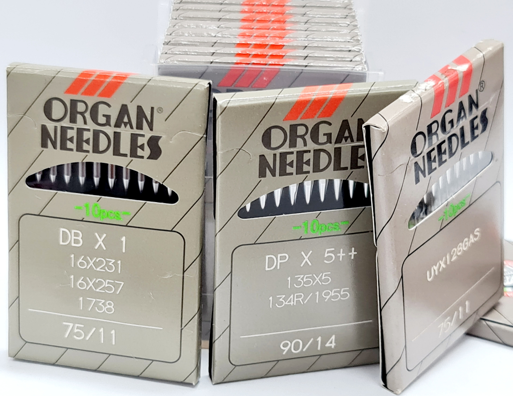 JARUM MESIN JAHIT INDUSTRI / JARUM ORGAN DBX1 // DPX5 // DPX17 // DCX27 // TQX1 // TQX7 // UY128 ...