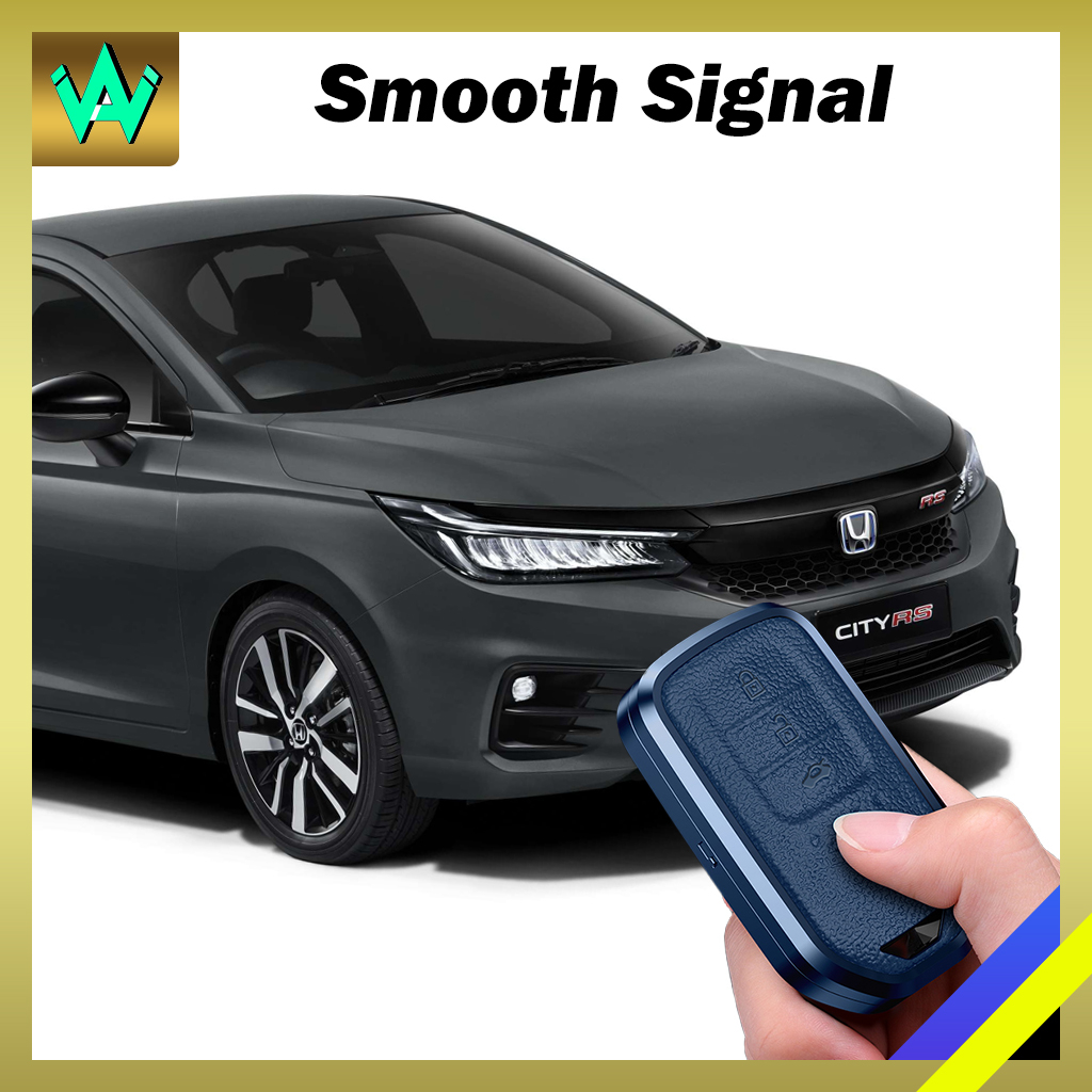 Honda Key Cover Aluminium Alloy Genuine Leather Cow Hide City Hatchback ...