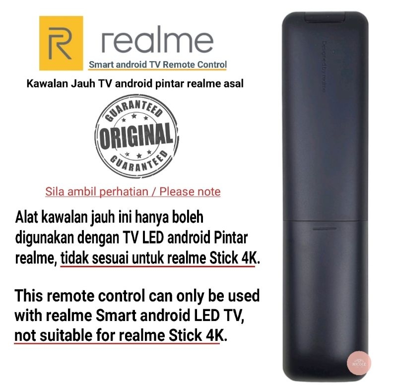 Original realme smart android Led TV Remote Control | Shopee Malaysia