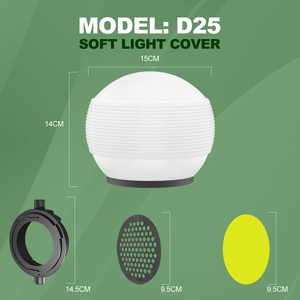 GS Professional Quick Release Light Dome Modifier With Honeycomb Grid ...