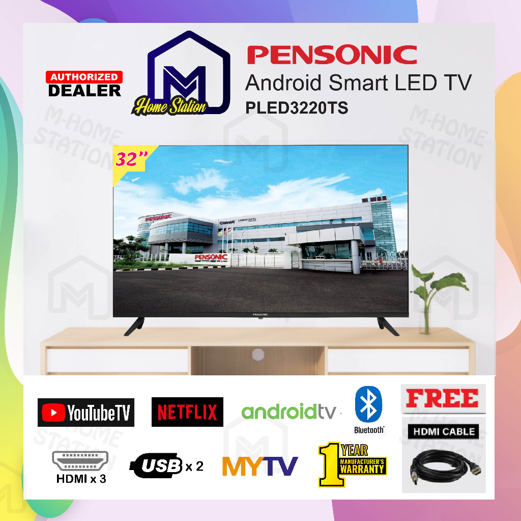 Pensonic Android Smart TV (WiFi TV) 32" 32 Inch PLED-3220TS 43" 43Inch ...