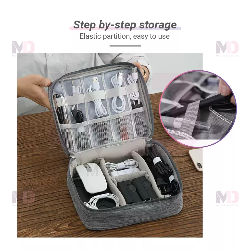 《Mega Deal》Travel Electronic Bags Gadget Organizer Bag USB Cable ...