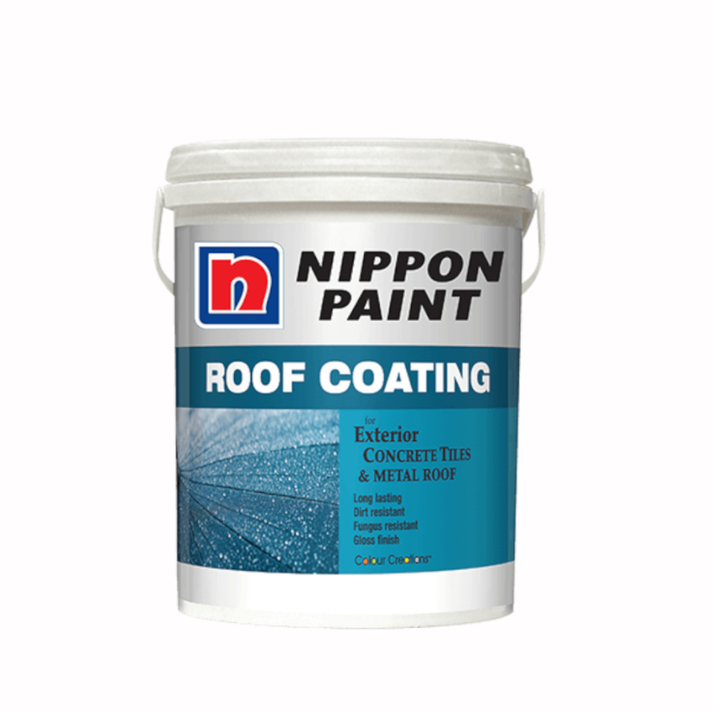 5L Nippon Paint Roof Coating Roof Paint Exterior Paint Cat Bumbung UV ...