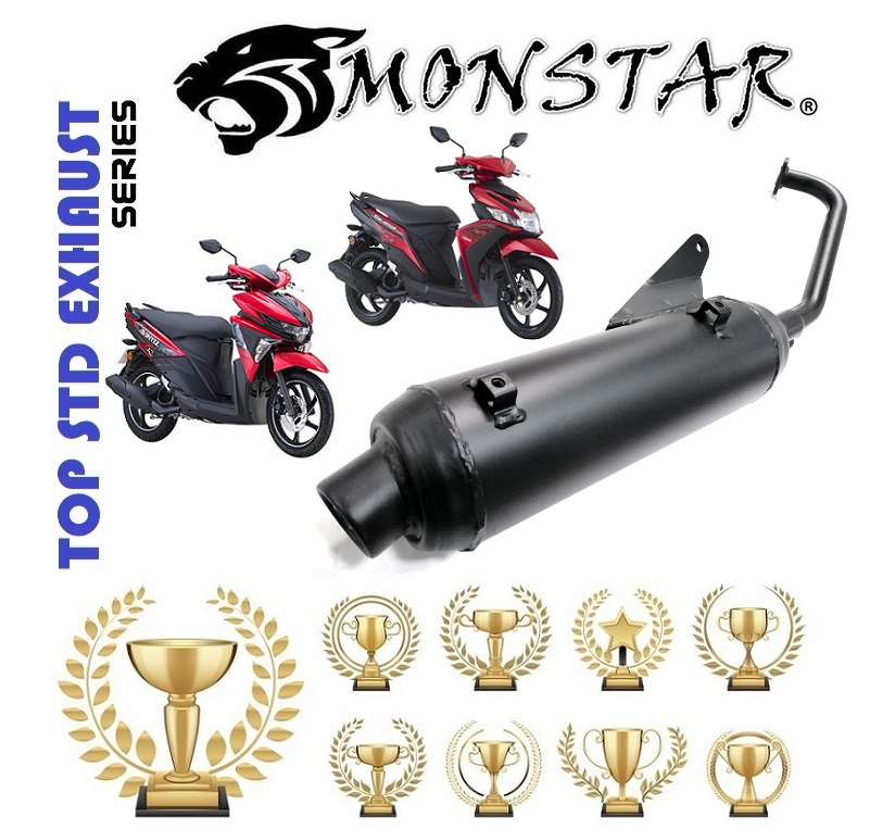 exzos Exhaust Std Ekzos Ori v1 Skuter Scooter EJM Standard epower exos ...