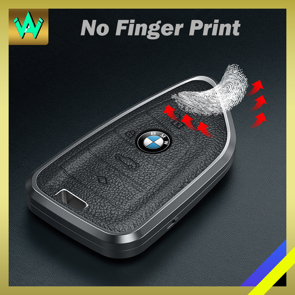 BMW Aluminium Alloy Genuine Leather Car Key Cover 3 5 7 Series X1 X3 X3 ...