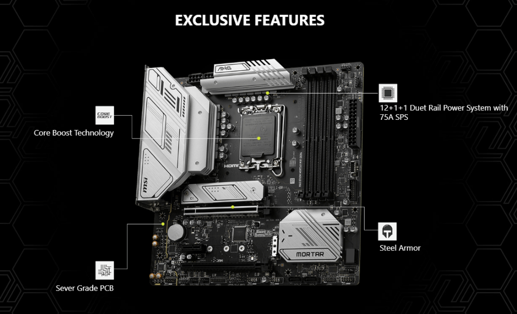 MSI MAG B760M MORTAR WIFI DDR4 LGA1700 MICRO ATX INTEL MOTHERBOARD | Shopee Malaysia