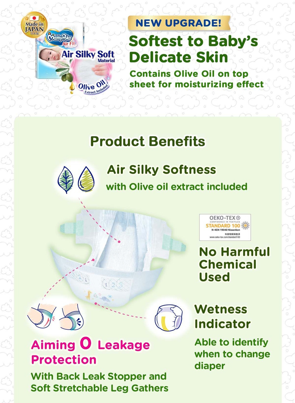 [Trial Pack 1 Pack 3pcs] Baby Diapers Sample Pack Loose Pack Newborn ...