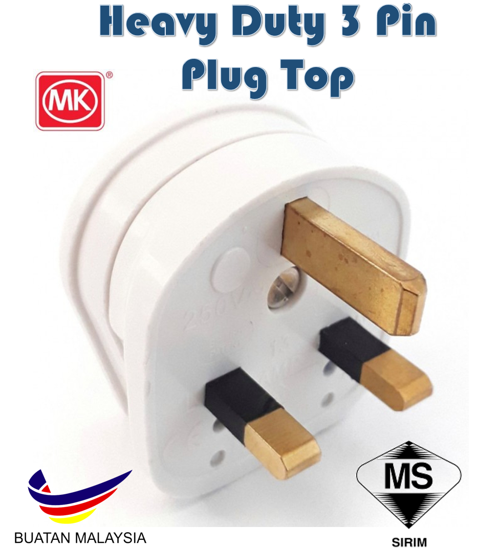 [SIRIM APPROVED]Heavy Duty 3 Pin Plug Top Machinery Industrial 13A 15A ...