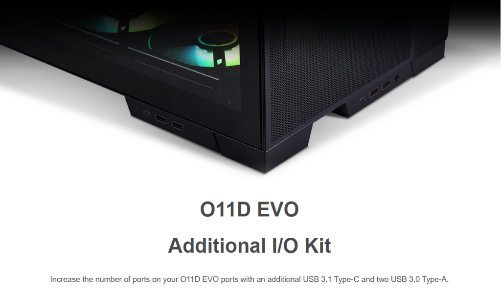 LIAN LI O11 Dynamic EVO Additional I/O Kit White (O11DE-3W / O11DE-4W ...