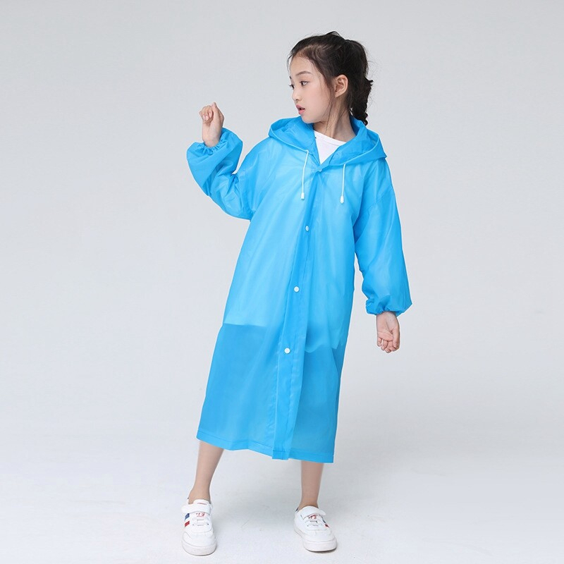 Kids Rain Coat Foldable Waterproof Rain Coat Baju Hujan EVA Non-Disposable RainCoat Outdoor ...