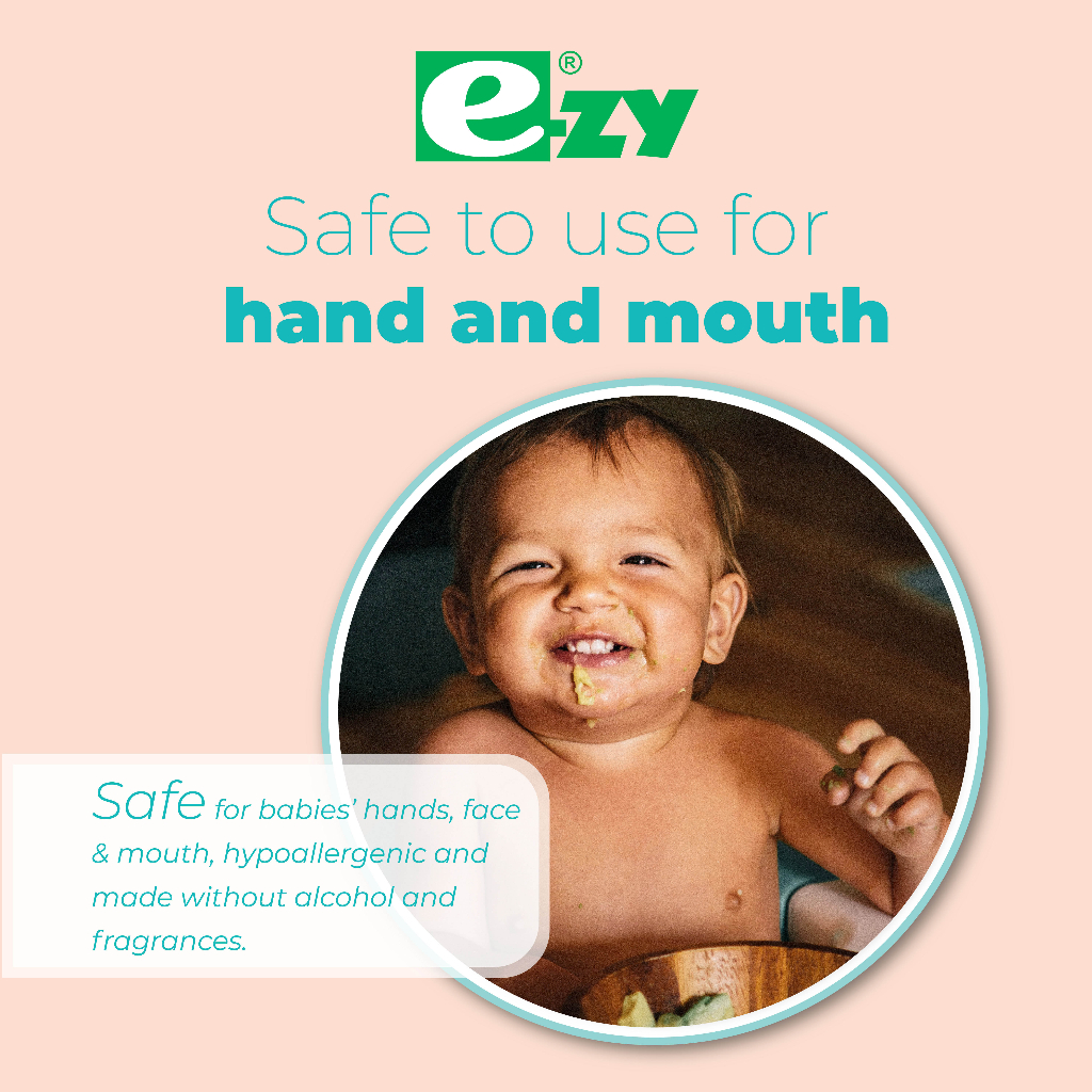 Ezy Baby Wipes Fragrance Free Tisu Basah Bayi Tanpa Bau (30's x 2 Packs ...