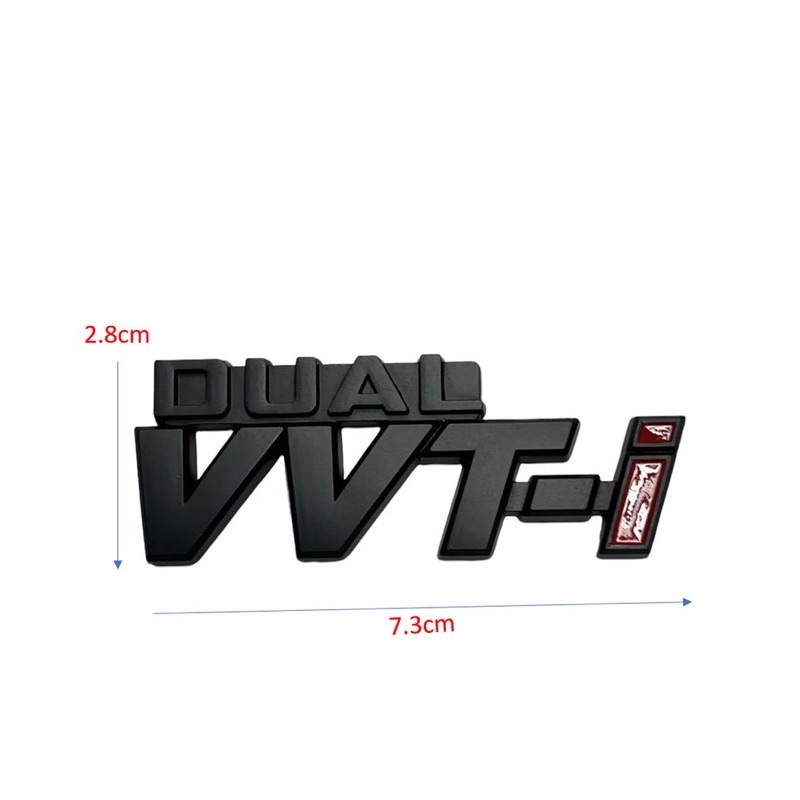 Car 3D Metal DUAL VVT-i Logo Decal Sticker For Perodua TOYOTA Honda Car ...