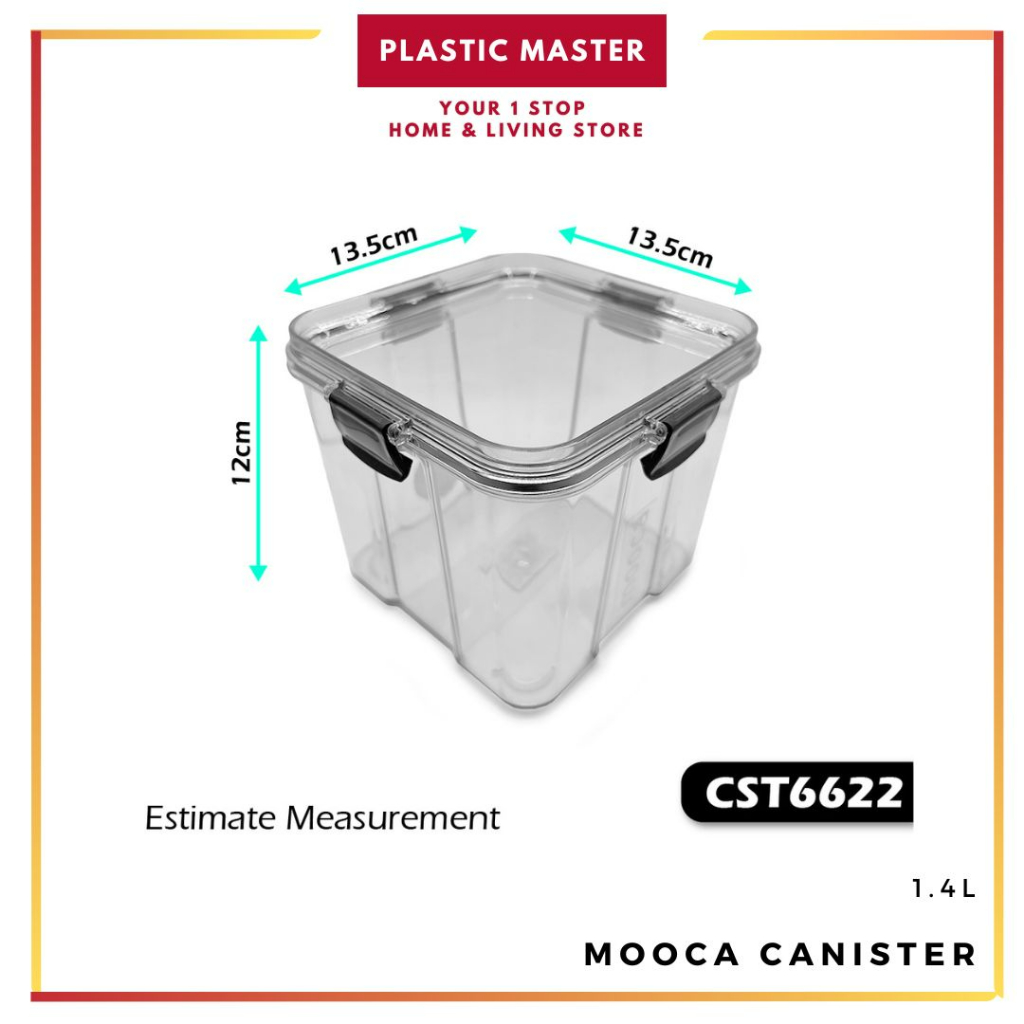 Mooca Canister Plastic Storage Food Container Food Storage Plastic ...