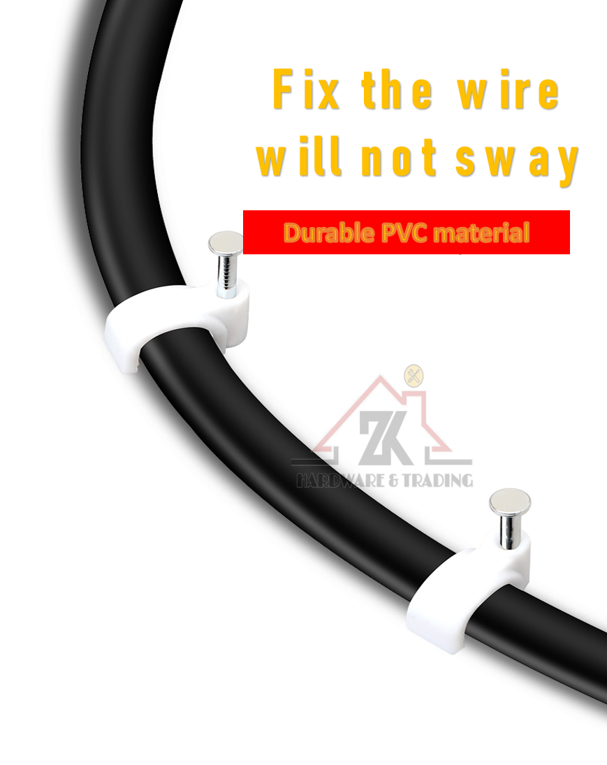 Pvc Cable Clip Wire Clip Pipe Holder Conduit Pipe Clip Klip Paip Paku ...