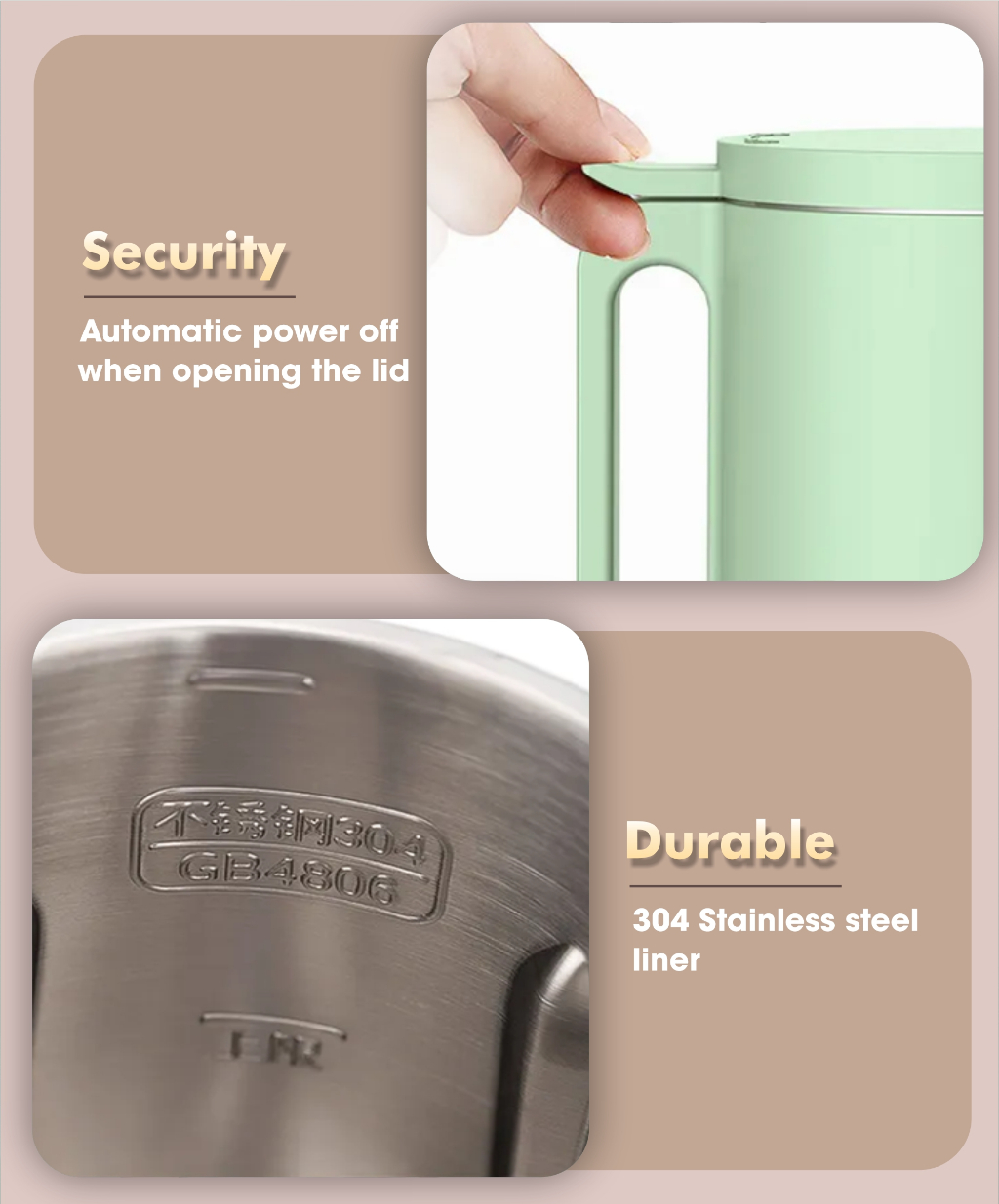 [Clearance][FREE ADAPTOR] 6 In 1 Mini Soya Bean Machine Mesin Soya Milk ...