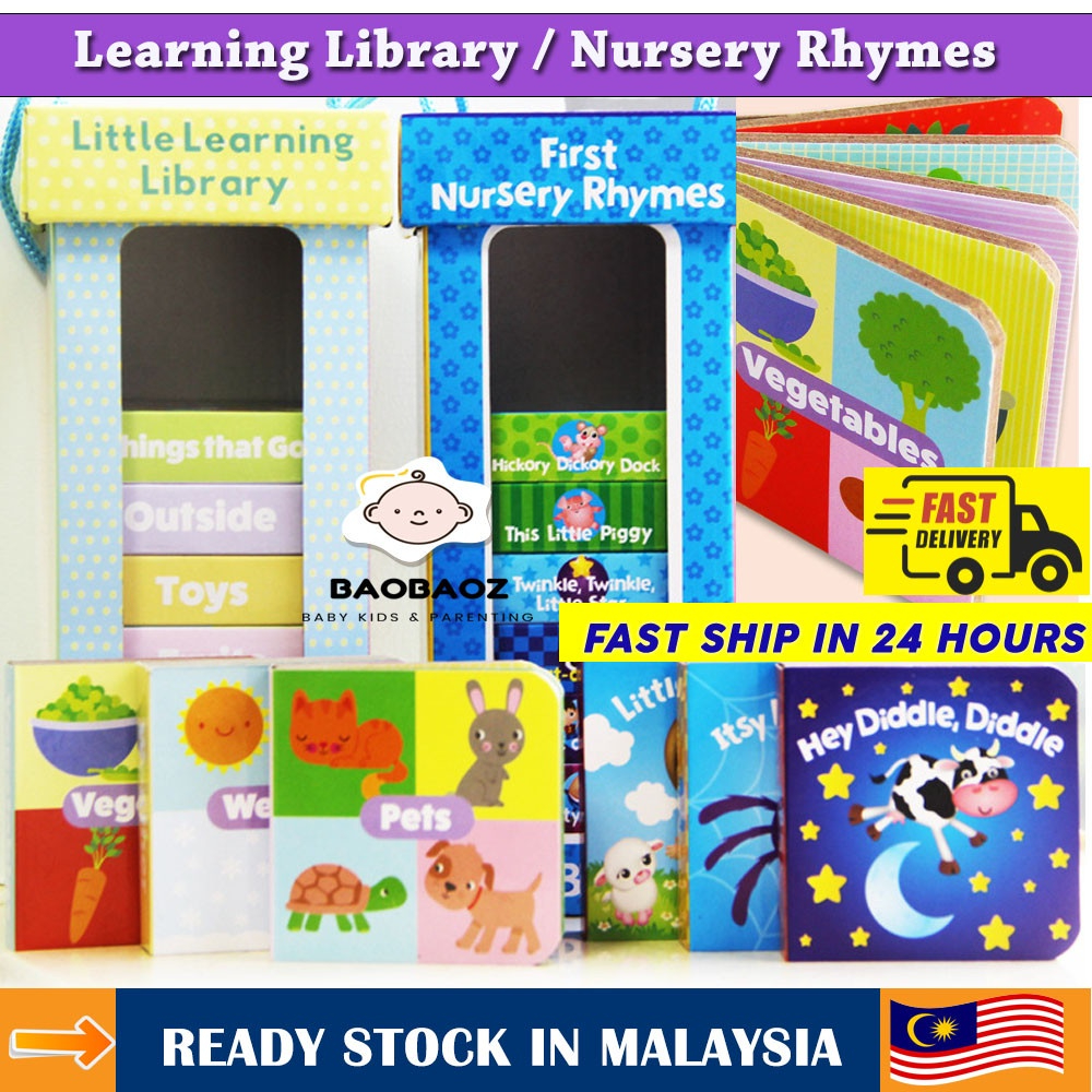 Little Learning Library / First Nursery Rhymes 10 Book Tower Board for ...