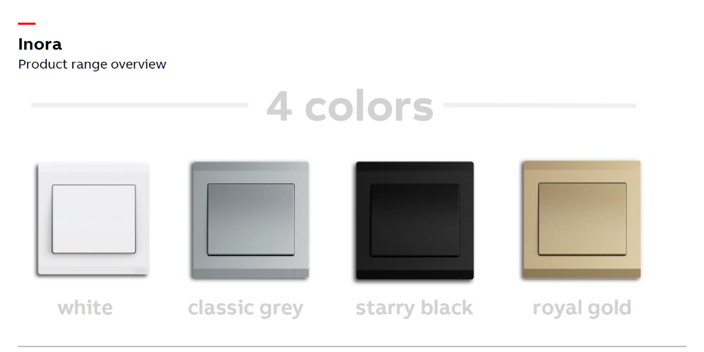 ABB INORA SWITCHES SWITCH SOCKET 1G 2G 20A WATER HEATER ROTARY DIMMER FAN REGULATOR BELL | WHITE ...