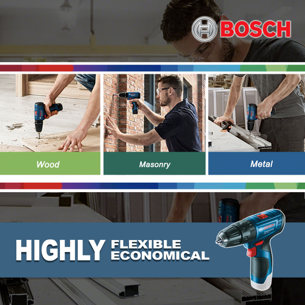 BOSCH GSB 120-LI GEN 2 Cordless Impact Drill 12v Li-ion Battery drill ...