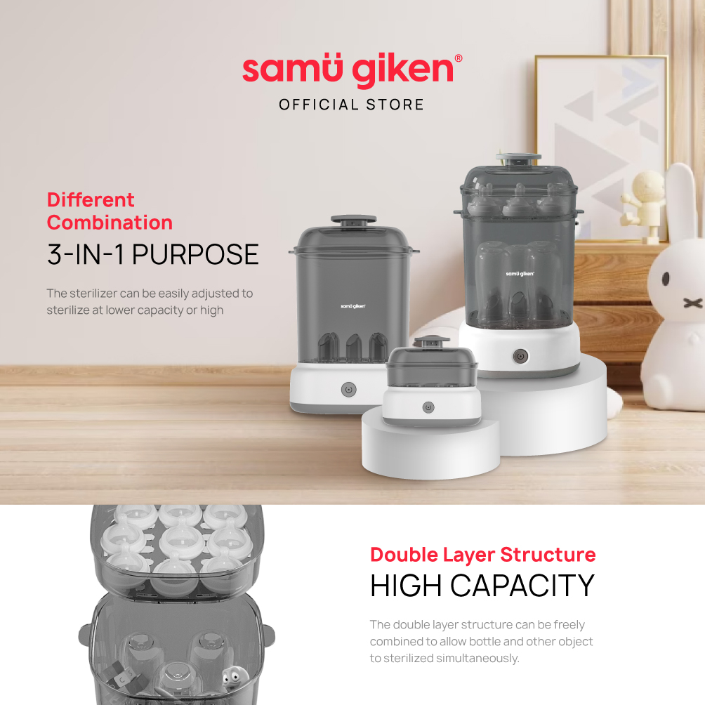 Samu Giken Baby Bottles Sterilizer & Steamer | Pensteril & Pengukus ...