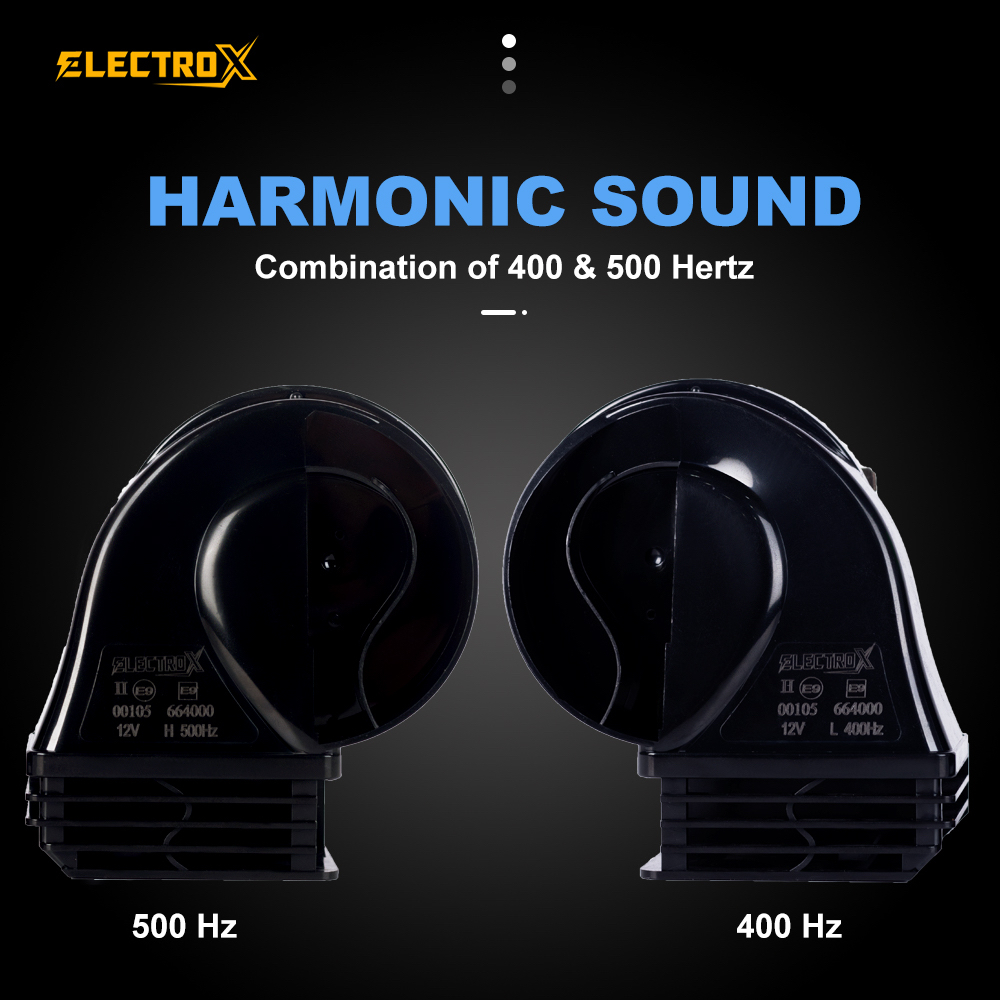Electrox Power BM Horn Dual Tone Snail Electric Car Horn 12V Loud ...