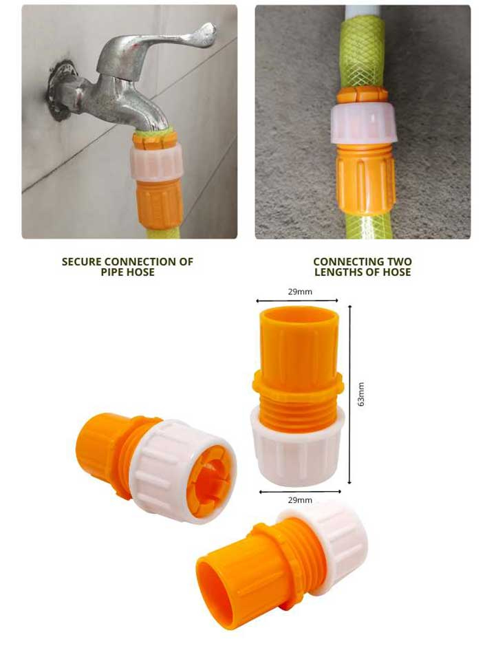 Hose Connector Pipe Adapter Pengikat Hose Paip Getah Bilik Air Tap ...