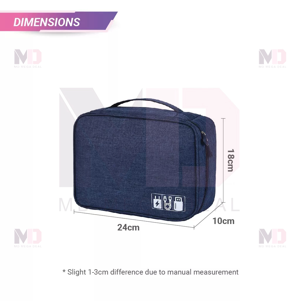 《Mega Deal》Travel Electronic Bags Gadget Organizer Bag USB Cable ...