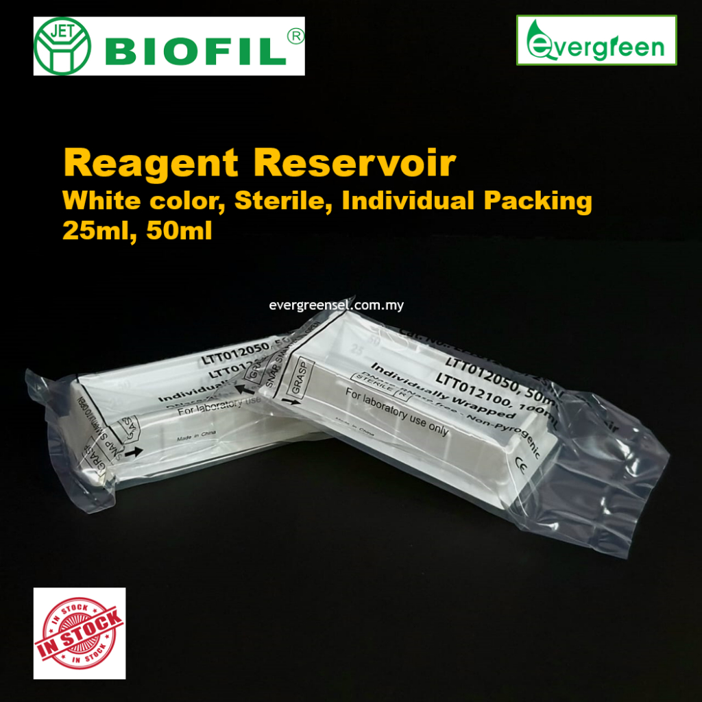 ( READY STOCK ) Reagent Reservoir 25ml, 50ml, individual pack, White ...