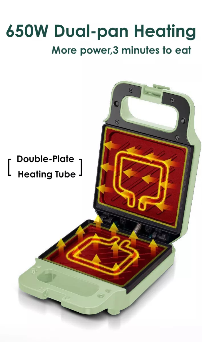 HODEKT Waffles Maker Electric Breakfast Waffle Machine Egg Cake Pan ...