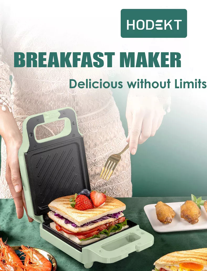 HODEKT Waffles Maker Electric Breakfast Waffle Machine Egg Cake Pan ...