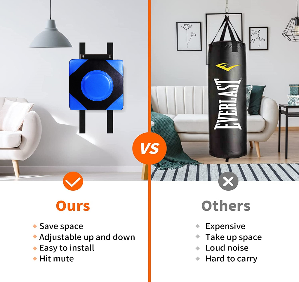 Big Size 40x40x10cm Taekwondo Kicking Wall Focus Target Pad Boxing Wall ...