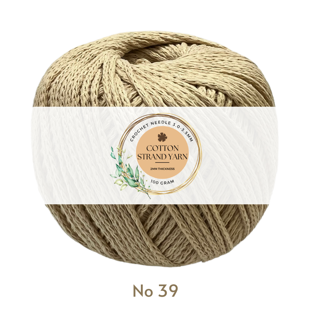 42 Color 100g 2mm Cotton Strand Yarn Hollow Cotton Yarn Benang Crochet ...