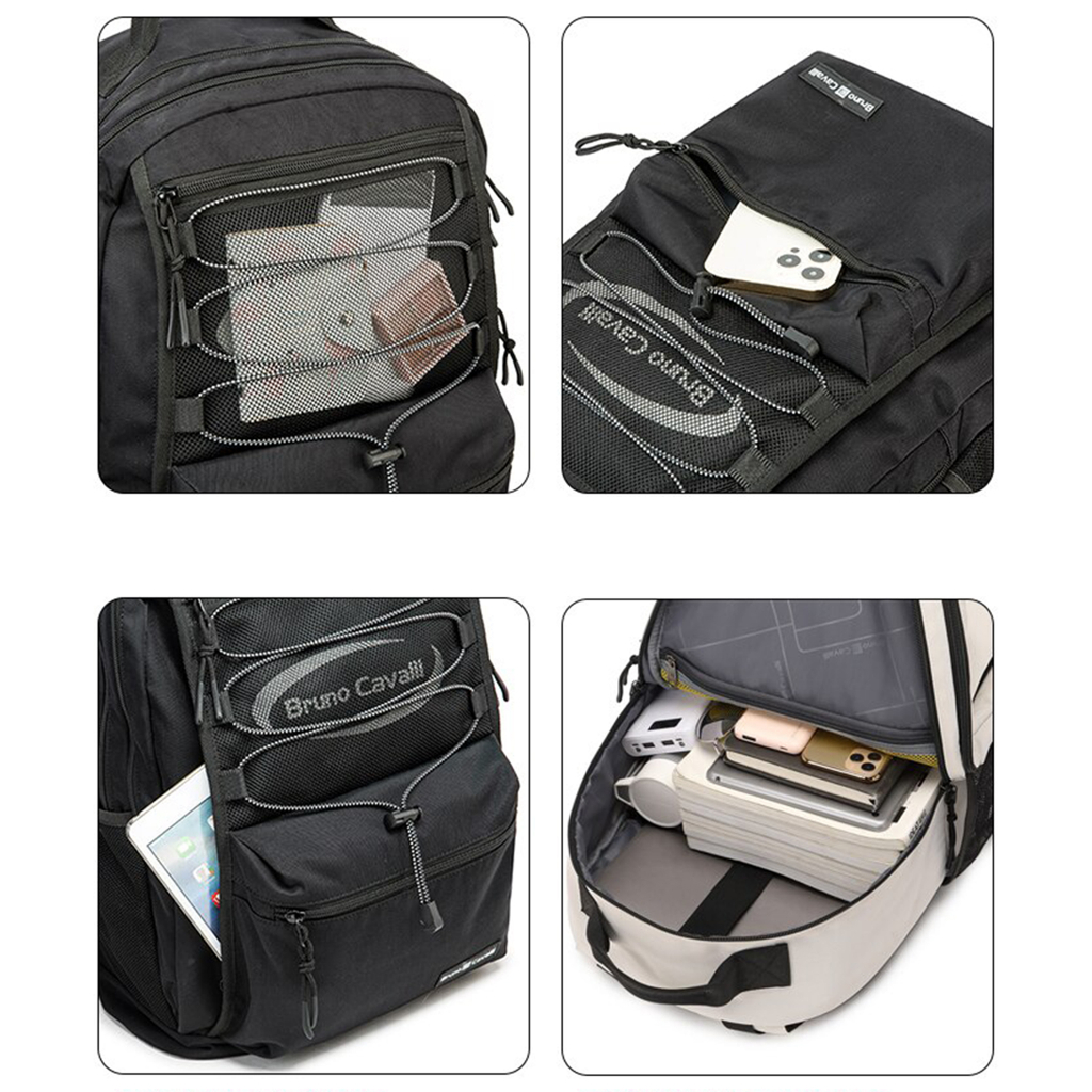 BRUNO CAVALLI Multifunctional Unisex Lightweight Laptop Backpack with ...