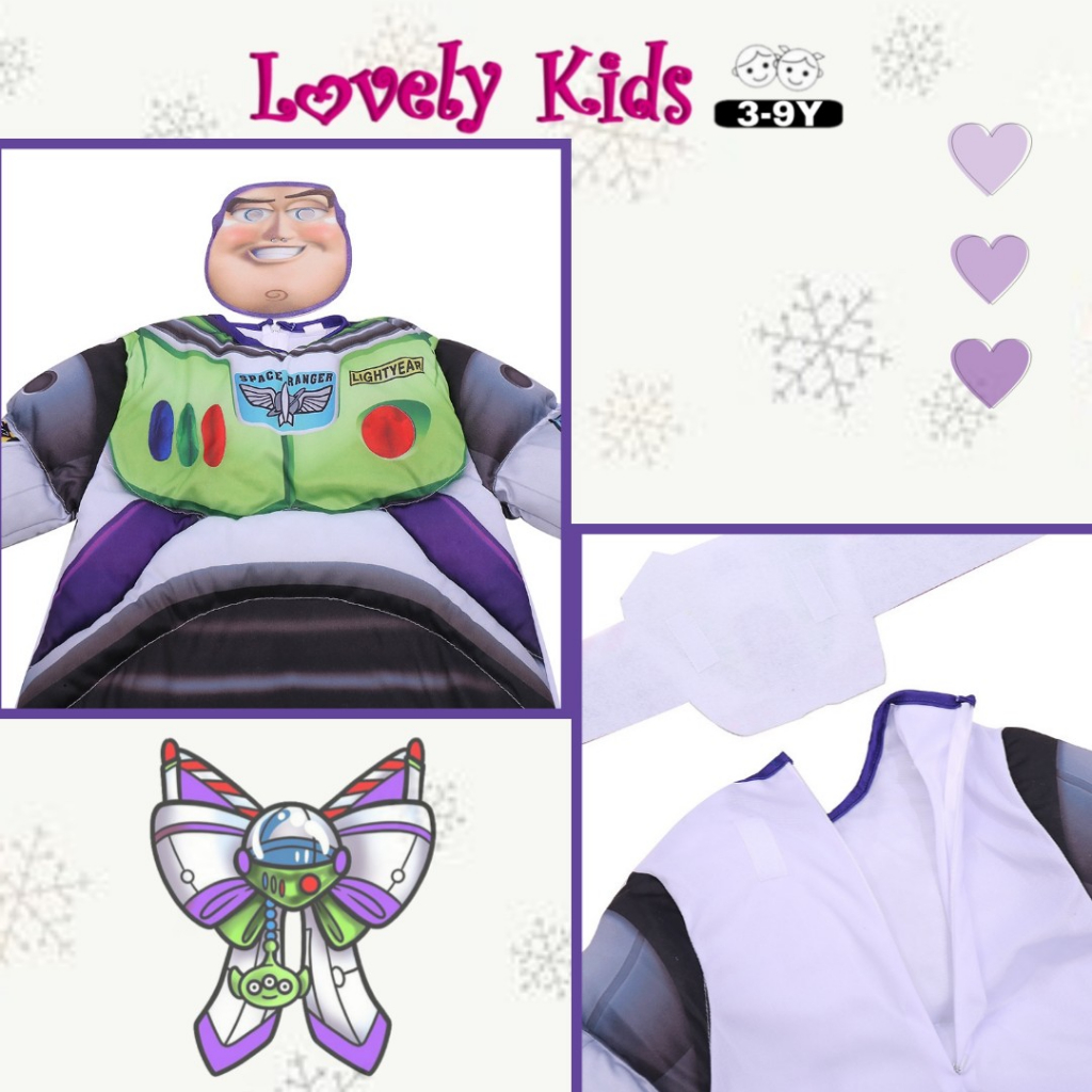 [READY STOCK] 4-14Y Lovely Kids Boy Costume Buzz Lightyear Halloween ...