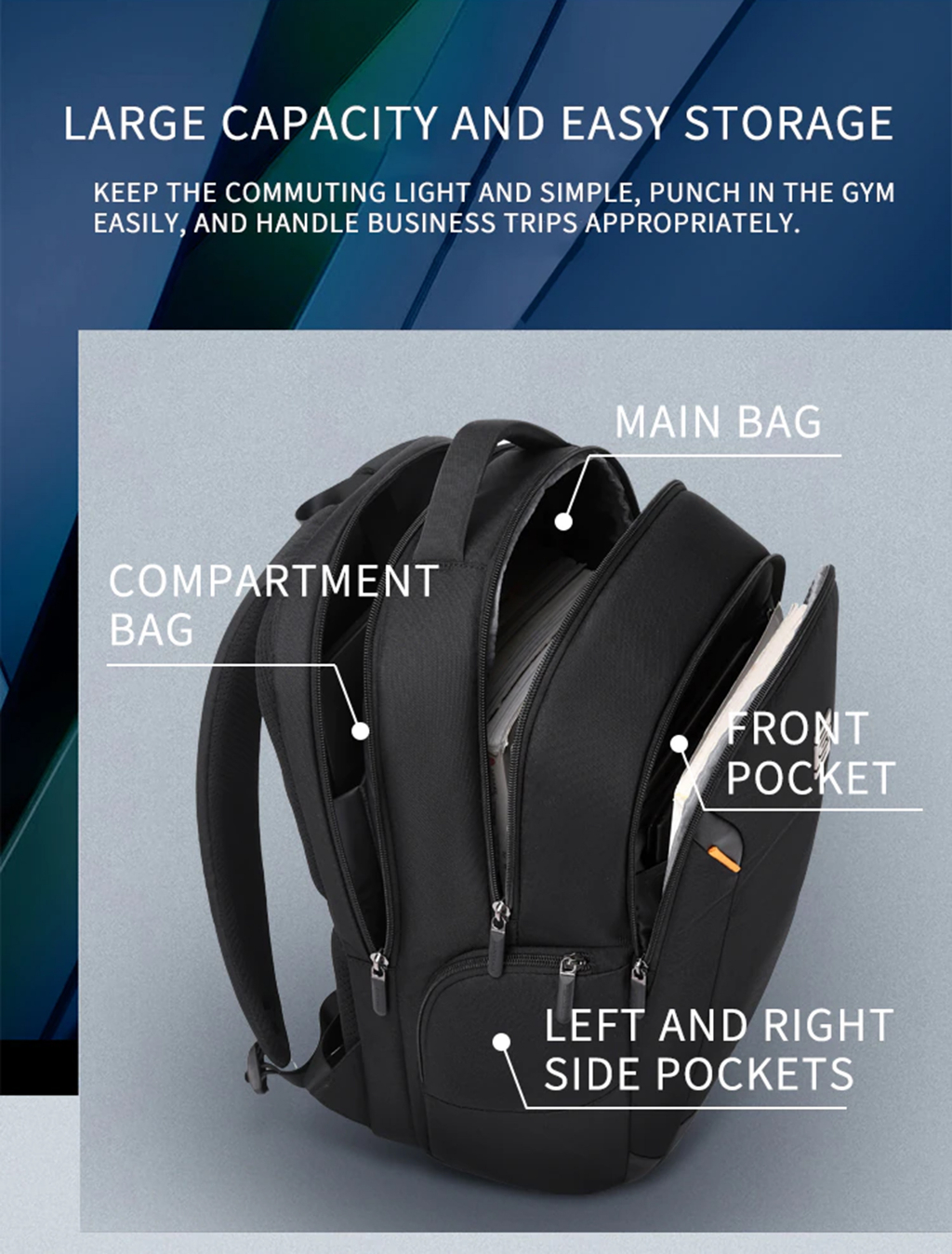 BRUNO CAVALLI Multifunctional Professional Business Laptop Backpack ...