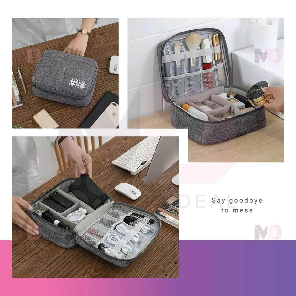 《Mega Deal》Travel Electronic Bags Gadget Organizer Bag USB Cable ...