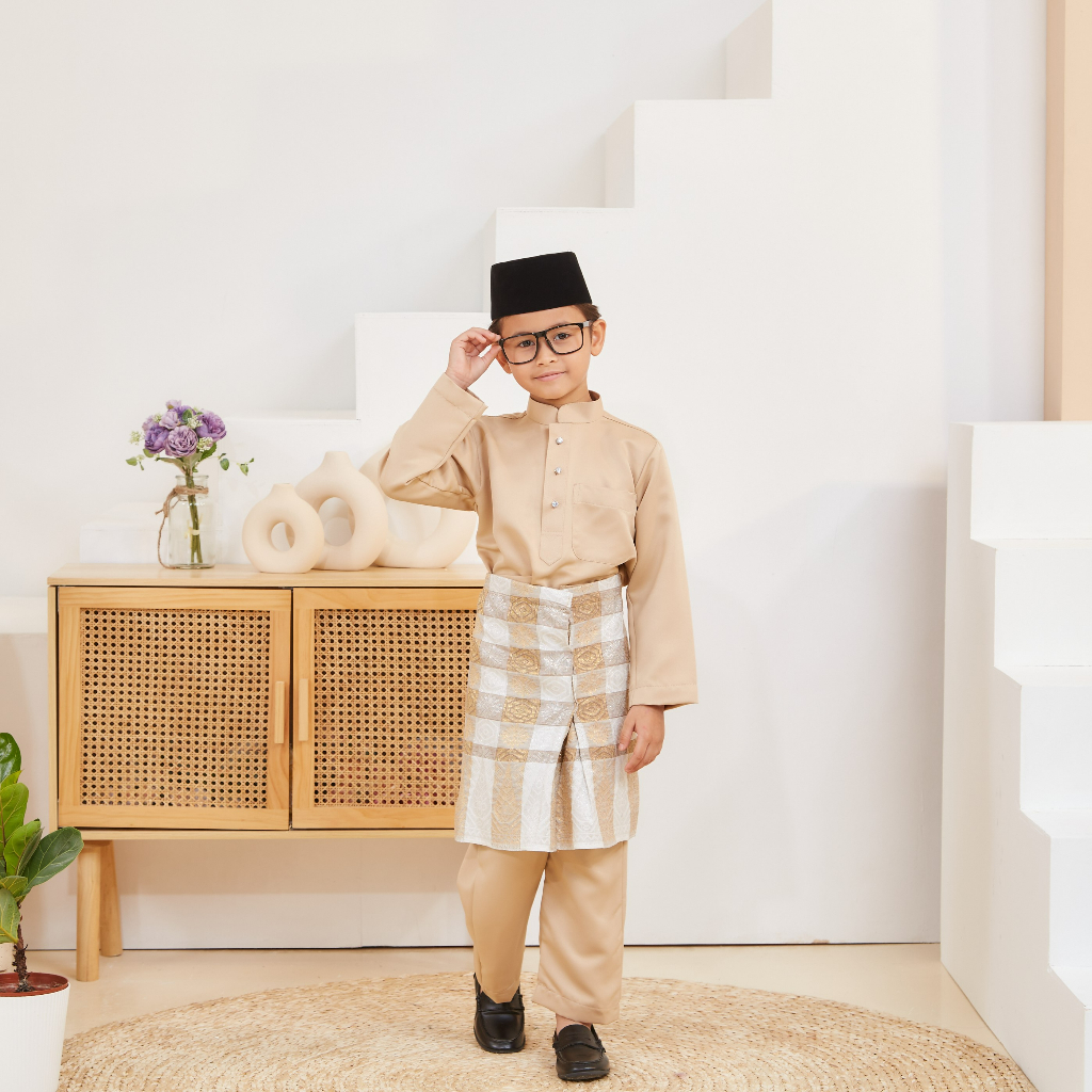 (PART 1) Baju Melayu Budak Baju Melayu Kids Cutting Modern Fit BERSERTA ...